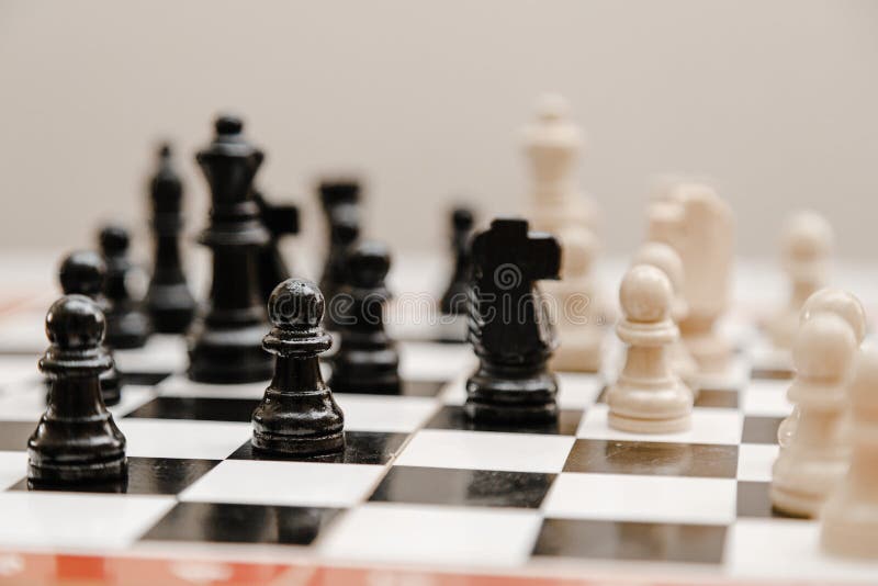 Classical Chess Stand on a Chess Board. Chess Combinations for ...