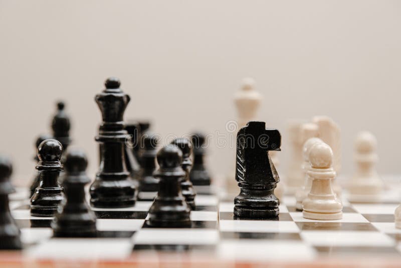 Classical Chess Stand on a Chess Board. Chess Combinations for ...