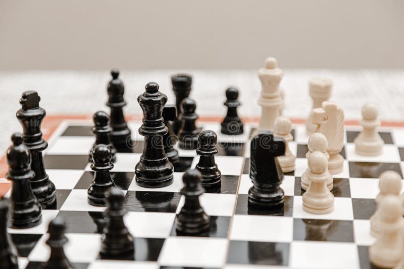 Classical Chess Stand on a Chess Board. Chess Combinations for ...