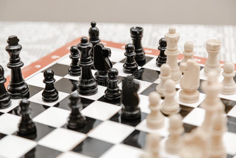 Classical Chess Stand on a Chess Board. Chess Combinations for ...