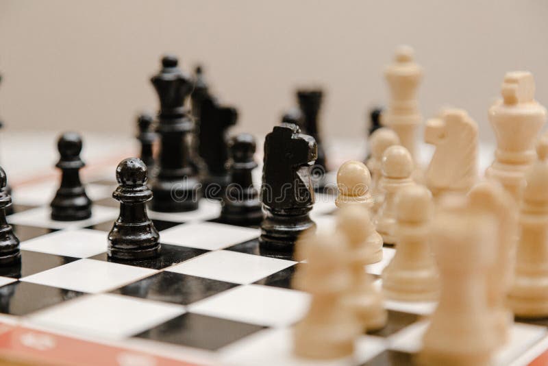 Classical Chess Stand on a Chess Board. Chess Combinations for ...