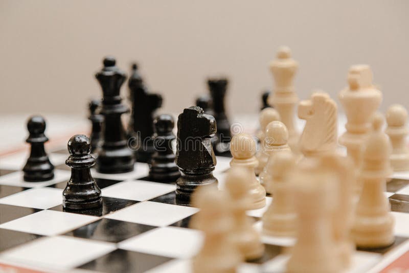 Classical Chess Stand on a Chess Board. Chess Combinations for ...