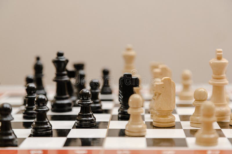 Classical Chess Stand on a Chess Board. Chess Combinations for ...