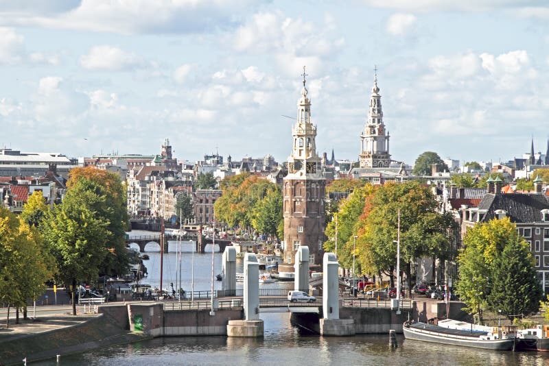 Classical City Scenic from Amsterdam Netherlands Stock Image - Image of ...
