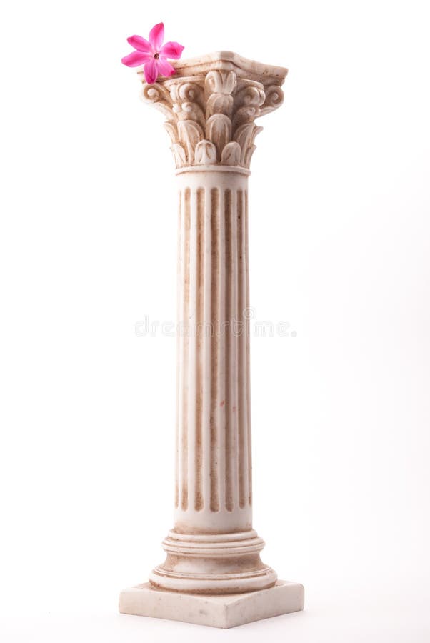 Column on white background stock photo. Image of architecture - 30677534