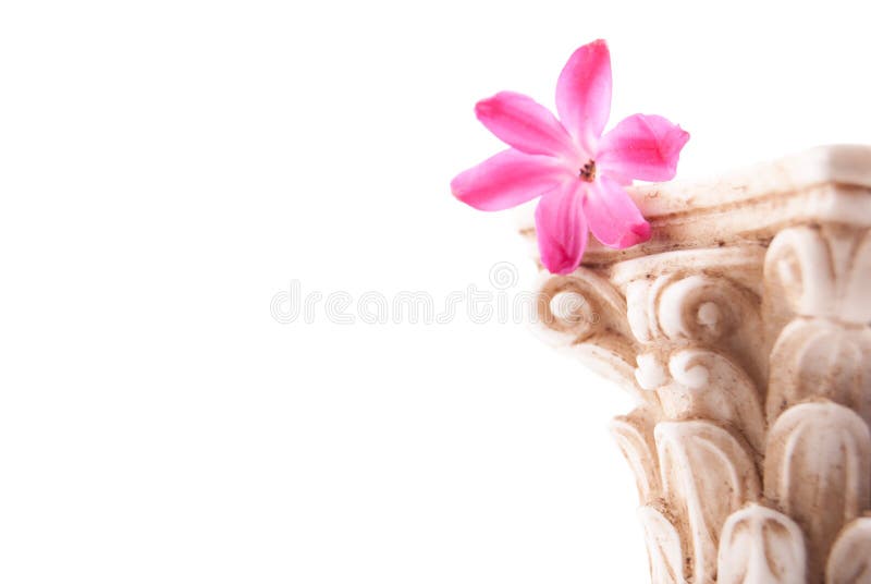 Column on white background stock image. Image of background - 30933317