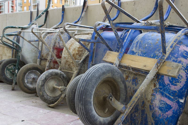 Classical Concrete Trolley stock photo. Image of barrow - 31808692
