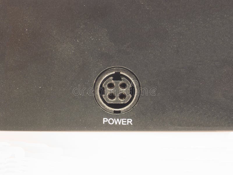 Classical Connection of Device Power Stock Image - Image of computer ...