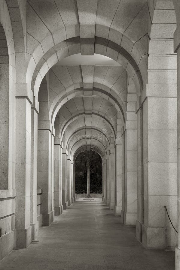 Classical corridor stock photo. Image of facade, corridor - 109711154