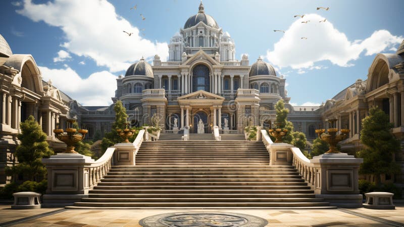 Classical Courthouse Symbolizes American Culture Stock Photo - Image of ...