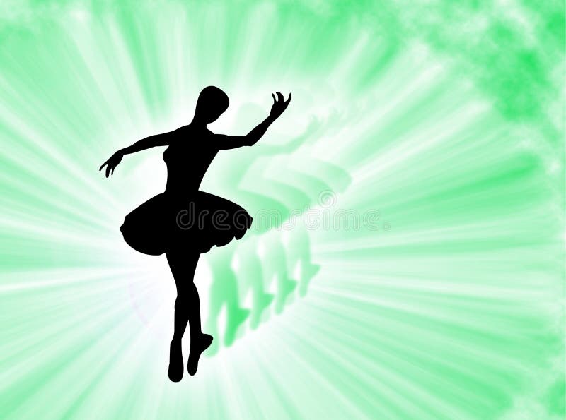 Classical dancer stock illustration. Illustration of exercises - 5549827