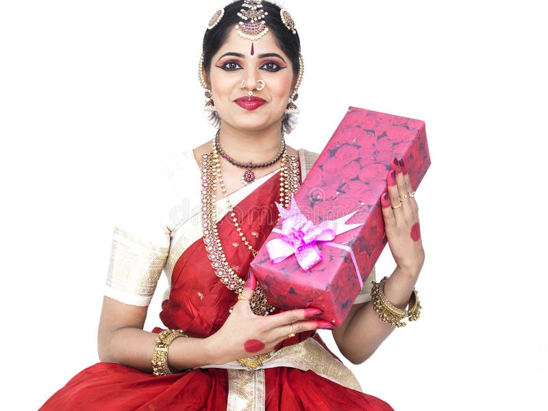 Classical Dancer with a Gift Box Stock Photo - Image of artistic ...