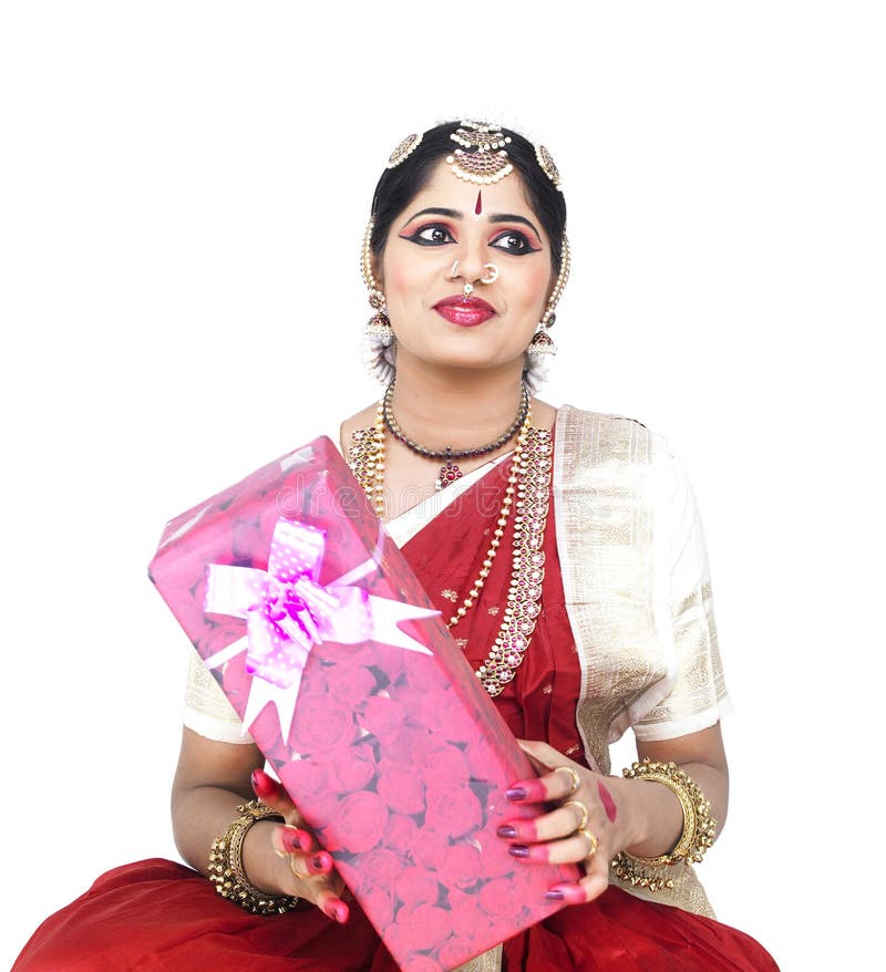 Classical Dancer with a Gift Box Stock Image - Image of cultural, dance ...