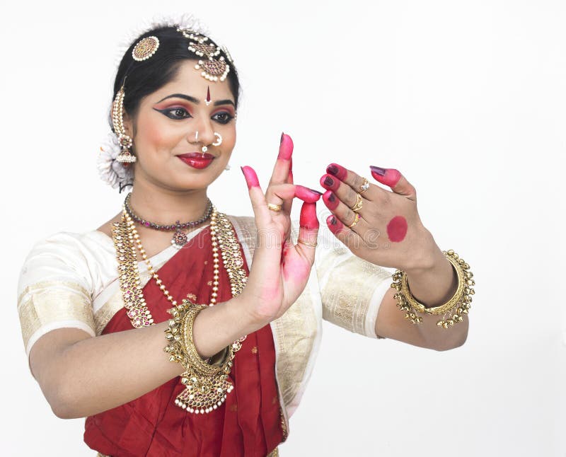 Classical Dancer from India Stock Photo - Image of costume, fabric: 7464698