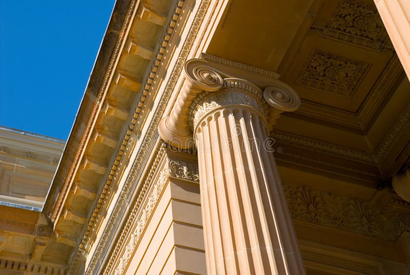 Classical Detail Ionic Column Stock Photo - Image of ancient, gallery ...