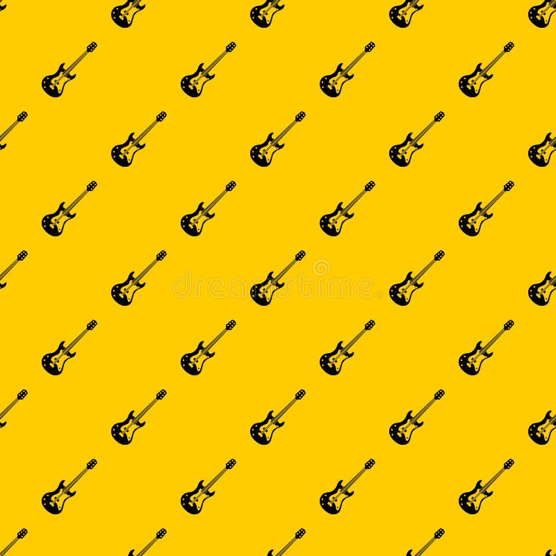 Classical Electric Guitar Pattern Vector Stock Vector - Illustration of ...