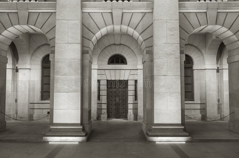 Neo classical entrance stock photo. Image of built, entrance - 55660018