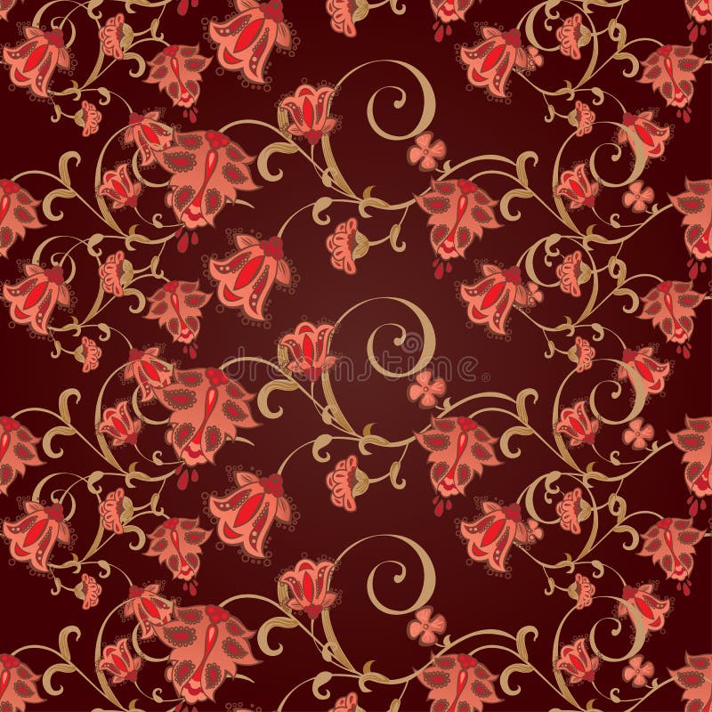 Classical floral seamless stock vector. Illustration of elegance - 28916844