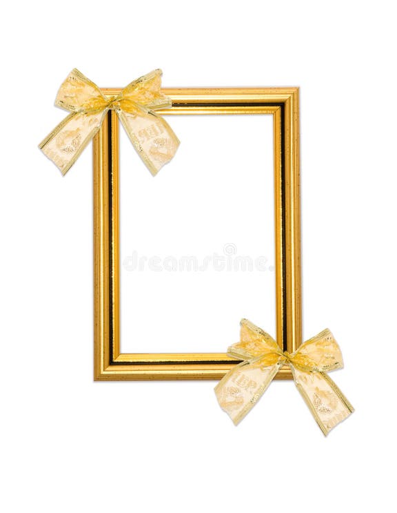 Classical frame with bows stock image. Image of rectangle - 7524959