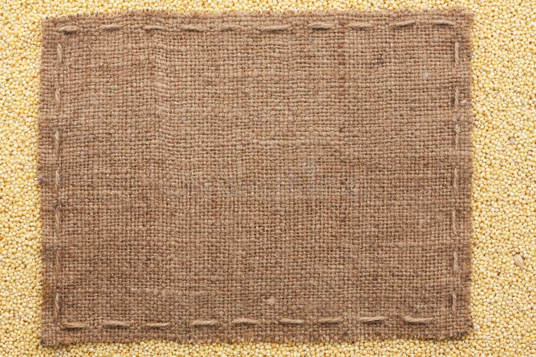 Classical Frame on Millet Grain Stock Photo - Image of coarse, energy ...