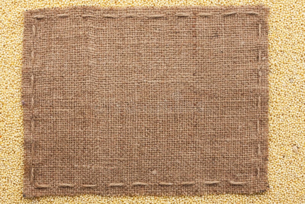 Classical Frame on Millet Grain Stock Photo - Image of coarse, energy ...