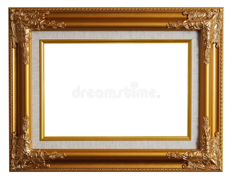 Gold frame stock image. Image of craft, fashion, golden - 5137749