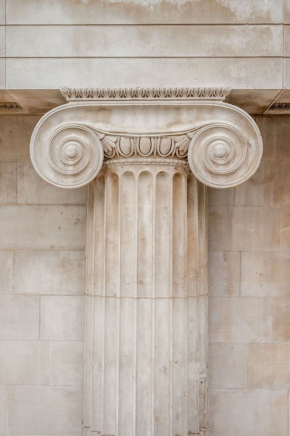 Old Classical Greek Roman European Mansion with Doric Columns Stock ...