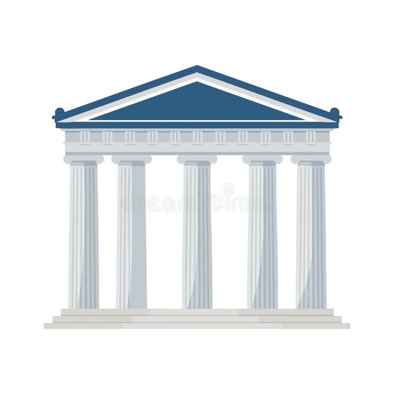 Antique Greek Blue Temple Stock Illustrations – 987 Antique Greek Blue ...