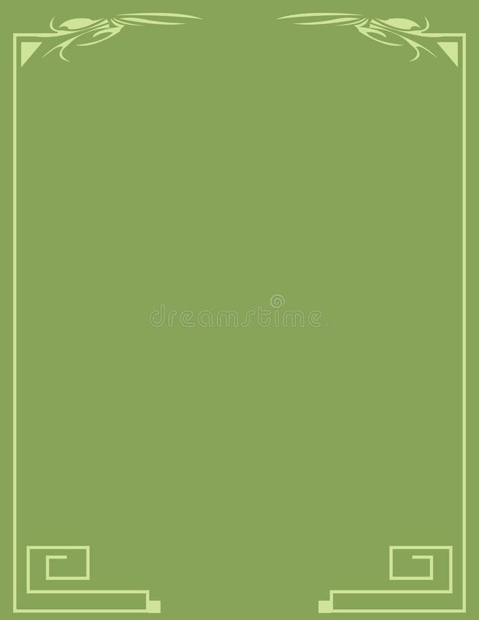 Classical Green Border Backgro Stock Vector - Illustration of abstract ...
