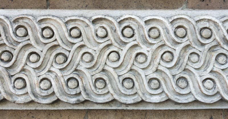 Classical Guilloche Building Molding Stock Image - Image of building ...