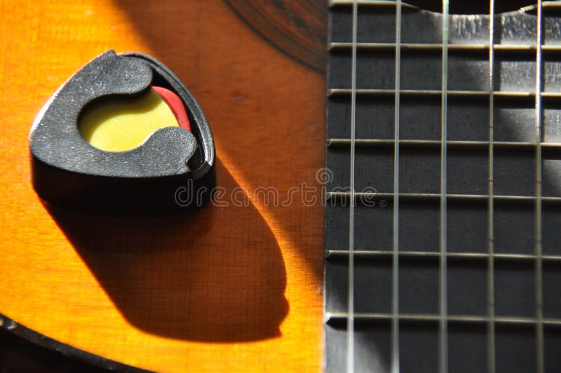 Classical Guitar. Issuing a Stringed Instrument Sounds Stock Photo ...