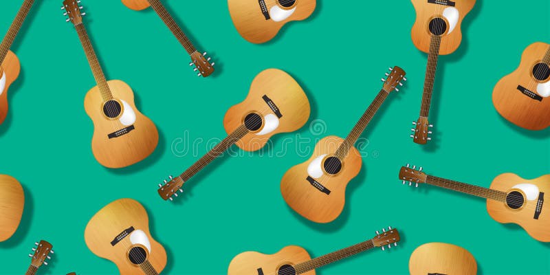 Acoustic guitar neck stock illustration. Illustration of acoustic ...