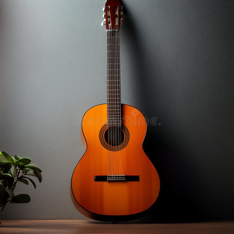 Classical Guitar Stringed Instrument, AI Generated Stock Illustration ...