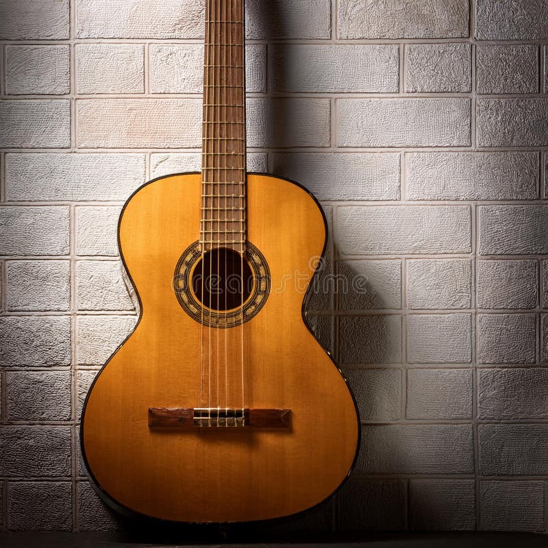 Classical Guitar Stringed Instrument, AI Generated Stock Illustration ...