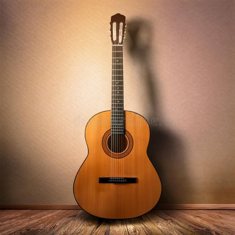 Classical Guitar Stringed Instrument, AI Generated Stock Illustration ...