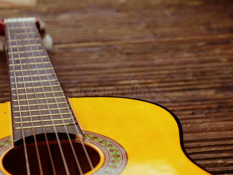 Classical Guitar Strings and Frets Medium Stock Photo - Image of audio ...