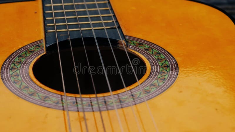 Classical Guitar Strings and Frets Medium Stock Footage - Video of ...