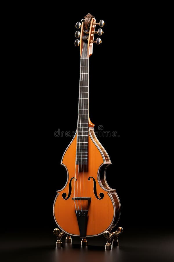 Classical Guitars on a Black Background. Stock Photo - Image of melody ...