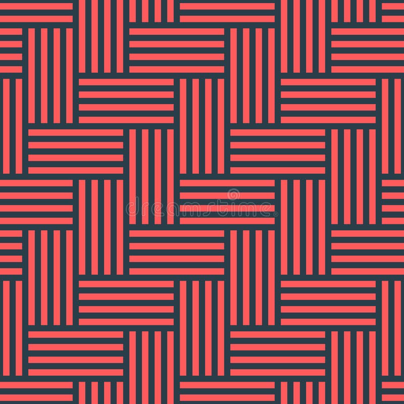 Classical Herringbone Fine Seamless Pattern Vector Red Black Abstract ...