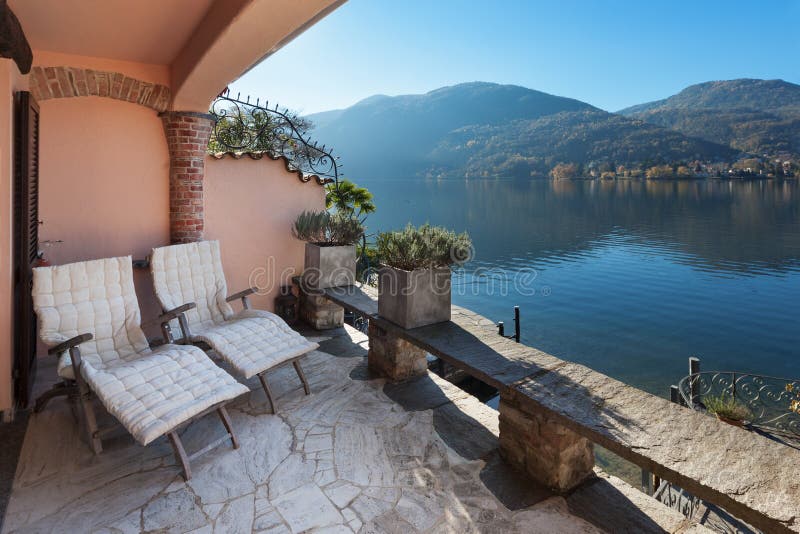 Classical House, Nice Terrace Stock Image - Image of nature, travel ...