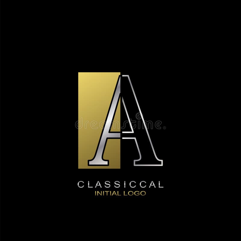 Classical Initial Letter a Logo Icon, Vector Design Concept Rectangle ... Classical Initial Letter a Logo Icon, Vector Design Concept Rectangle ...