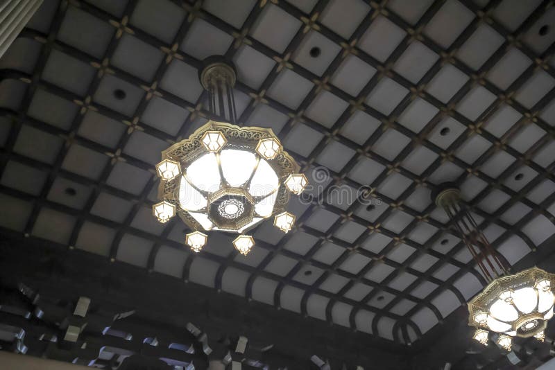 Classical Interior with Ornate Ceiling and Tall Columns, Tokyo Dec 7 ...