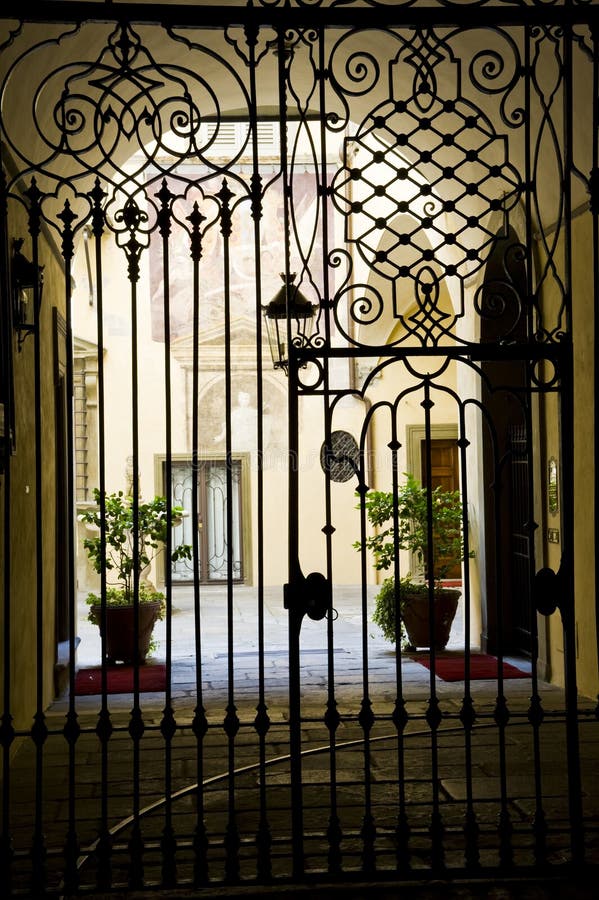 Classical Iron gate stock image. Image of decor, exit - 20772415