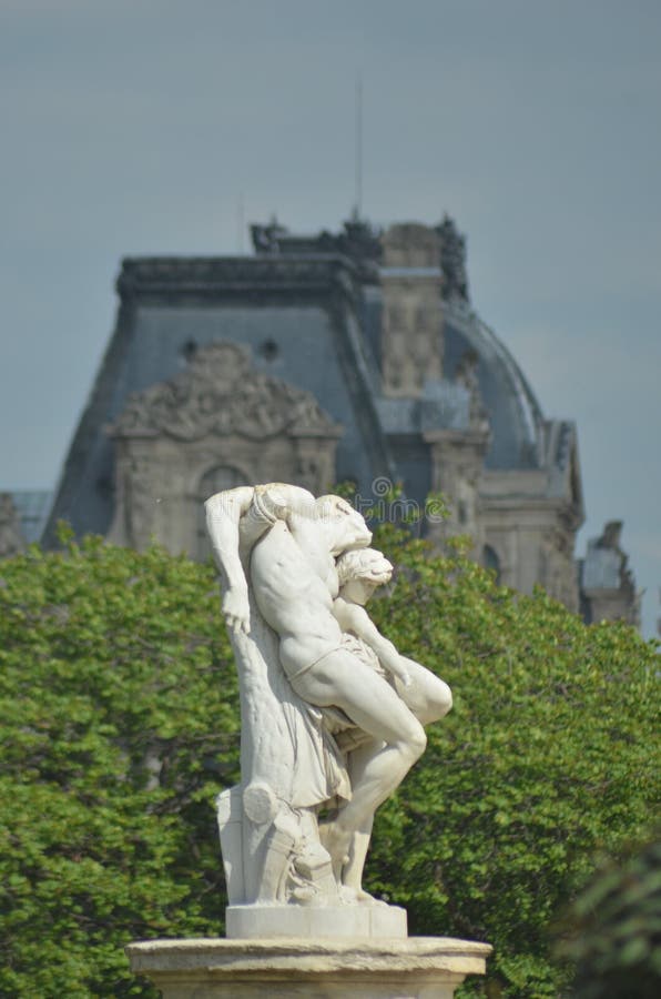 A Classical Marble Statue in Paris Stock Photo - Image of history ...