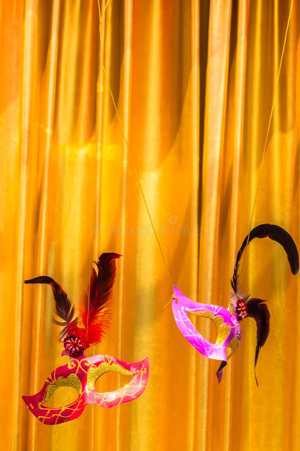 Classical Mask Floating on Stage of Life. Stock Photo - Image of italy ...