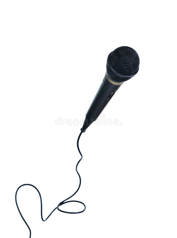 Classical Microphone with Wire Stock Image - Image of abstract, classic ...