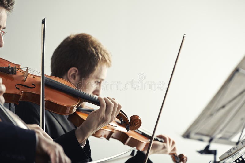 Violinists at concert stock image. Image of skill, instrument - 28933263
