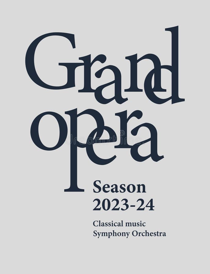 Classical Music Creative Typography Poster. Advertisement Stock ...