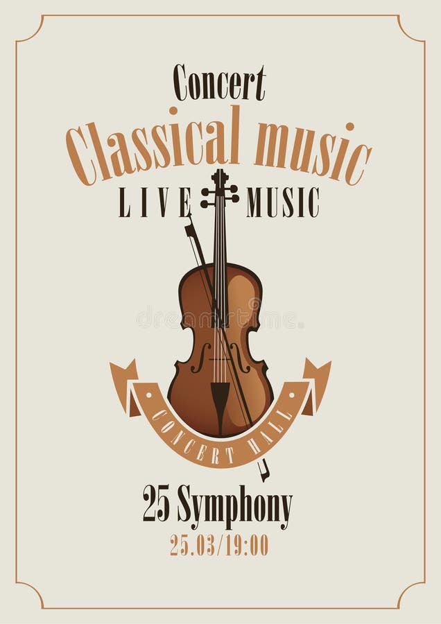Classical music stock vector. Illustration of invitation - 36061551