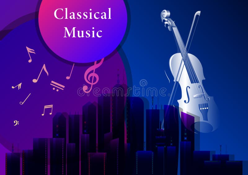 Classical music poster stock vector. Illustration of elegant - 155277939